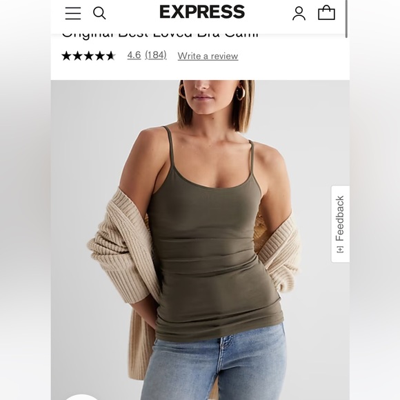 Express | Tops | Express Original Best Loved Bra Cami | Poshmark